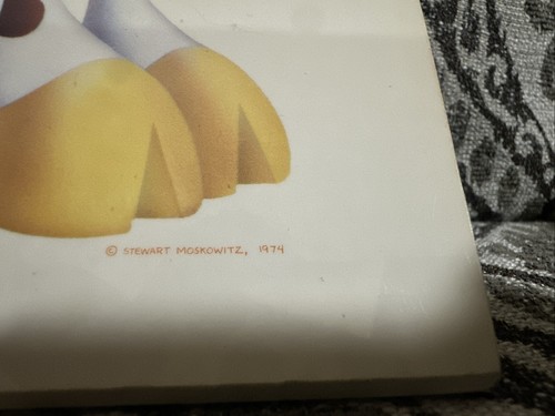 Stewart Moskowitz 1974 COWS IN LOVE Plaque 8” x 10” VINTAGE POP ART ...