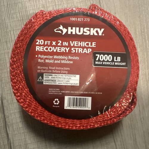 Husky 20’ x 2” Vehicle Recovery Strap 7000 LB Max New Free Shipping | eBay