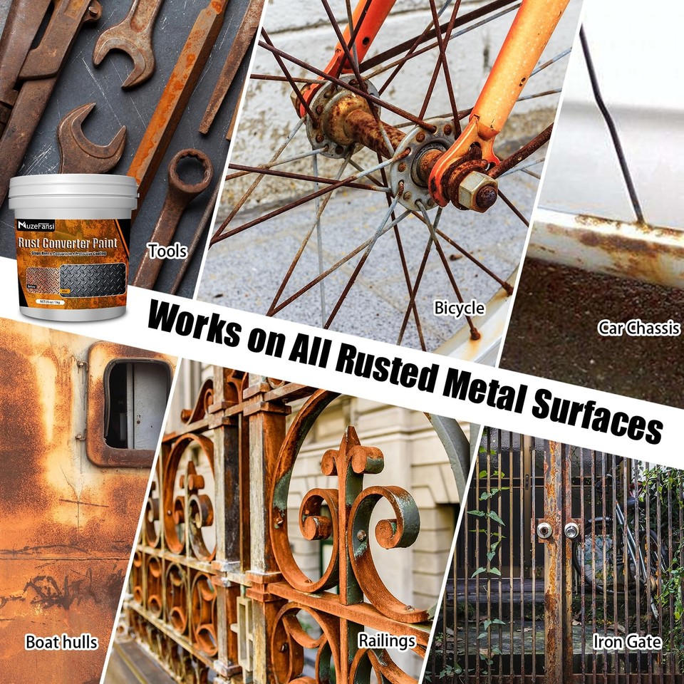 2-in-1 Rust Converter & Metal Primer – Stops Rust, Paint Over Rusted ...