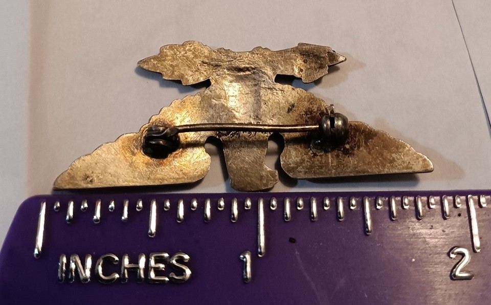 LUXENBERG STERLING WW2 US ARMY AIR FORCE COL SHOULDER INSIGNIA - FREE ...