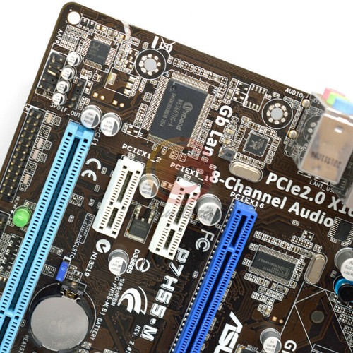 ONE Used ASUS P7H55-M LGA1156 Socket, Intel DDR3 Motherboard+I/O baffle ...
