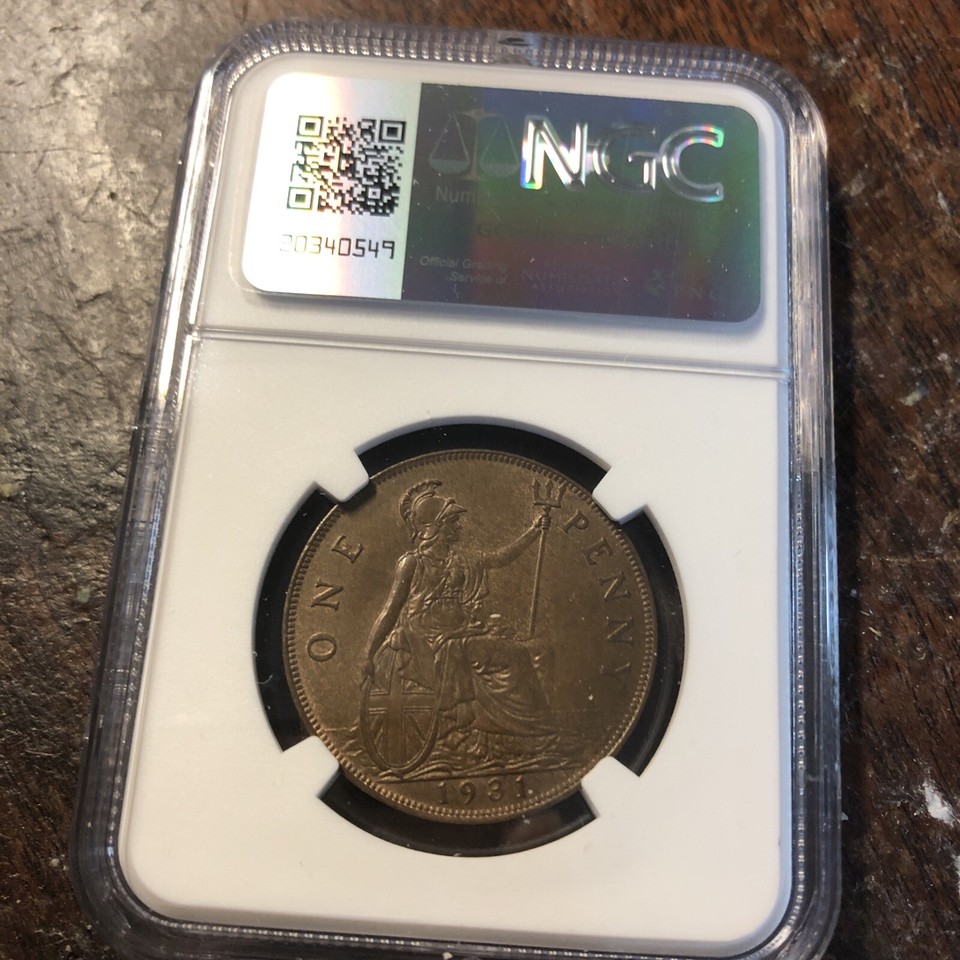 Great Britain 1931 Ms-63 Ngc Graded Penny | eBay
