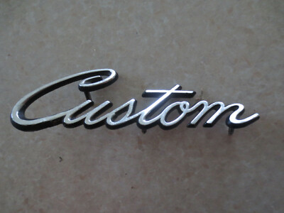 Original 1968 Ford Custom badge // emblem /- - - - - - | eBay
