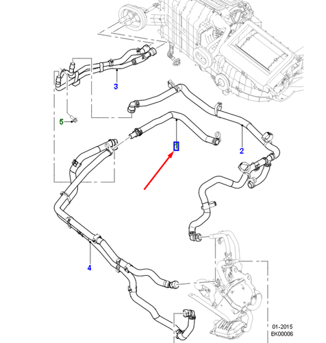 JAGUAR XE X760 Heater Feed Hose T2H3432 NEW GENUINE | eBay