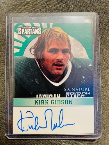 Kirk Gibson Auto Autograph Michigan State Spartans Signature Edition | eBay
