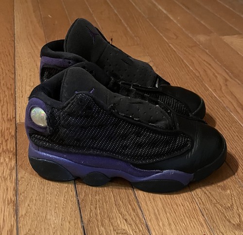 Size 13C-Jordan Kid Shoes Purple & Black Used | eBay