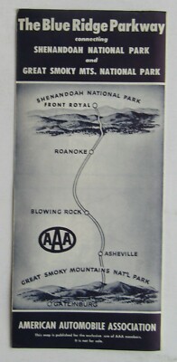 Travel Brochure For The Blue Ridge Parkway 1959 | eBay