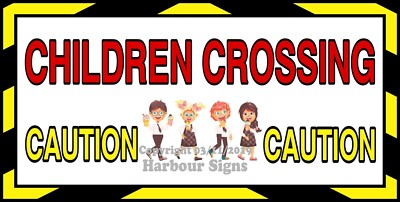 (CHOOSE YOUR SIZE) Children Crossing DECAL Ice Cream Concession Truck ...