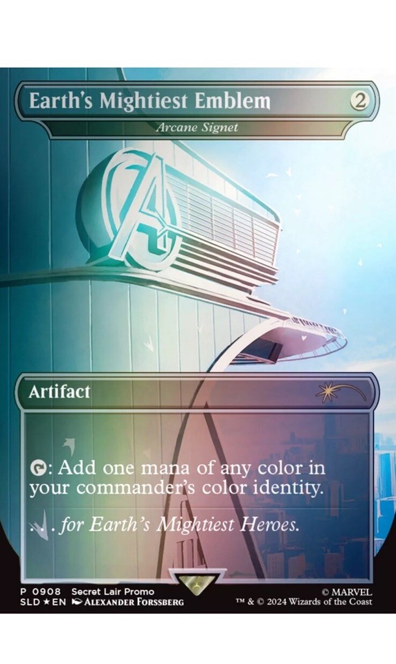MTG Arcane Signet as "Earth's Mightiest Emblem" Promo Card Marvel X ...