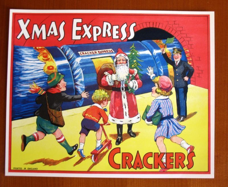 1940s Vintage England Christmas Cracker Label Xmas Express | eBay