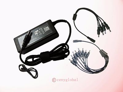 12 Volt AC Adapter For DSC-SWP7A12 DVR System/CCTV Surveillance Camera ...