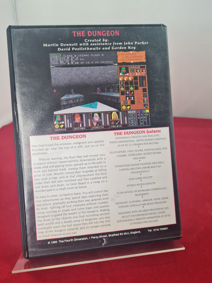 The DUNGEON Game Acorn RISC OS The Fourth Dimension 1993 | eBay