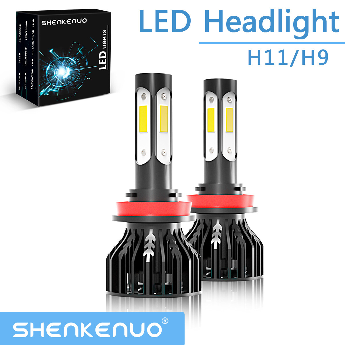 SHENKENUO Low Beam LED Bulbs for Ford F-150 2015-2021 Trunk LED ...