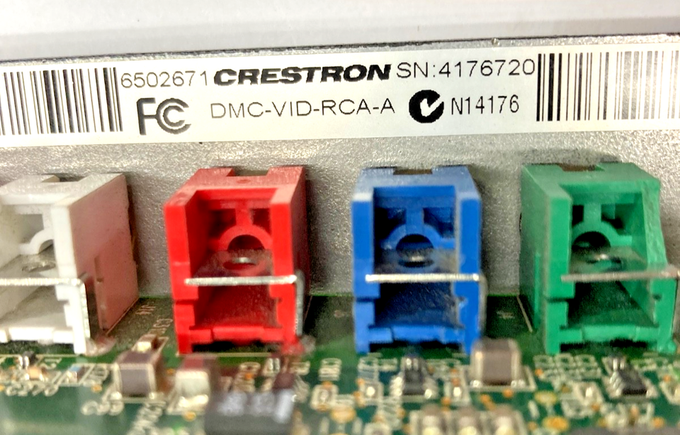 Crestron DMC-VID-RCA-A DigitalMedia RCA Analog Video Input Card | eBay