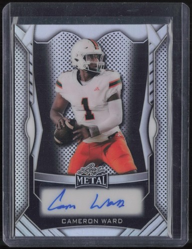 2025 Leaf Metal Prismatic Silver Cameron Cam Ward 17/55 Auto Autograph ...