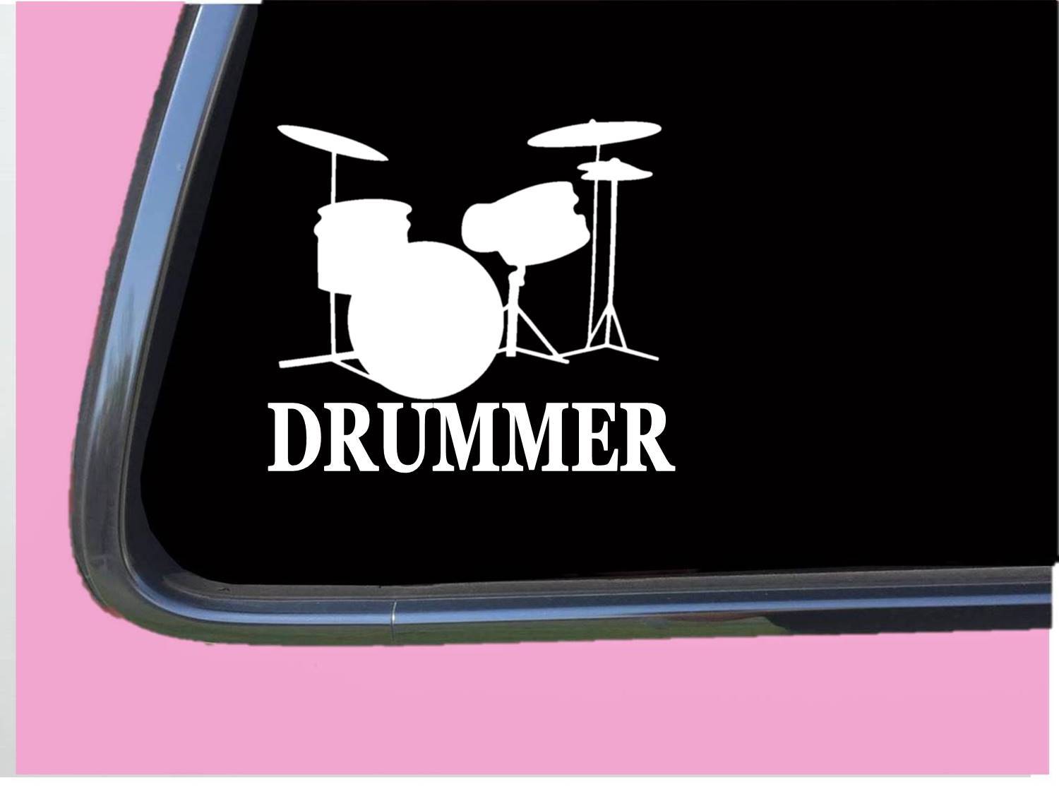 Drummer TP 423 vinyl 8" Decal Sticker snare bass pedal drumset drum ...