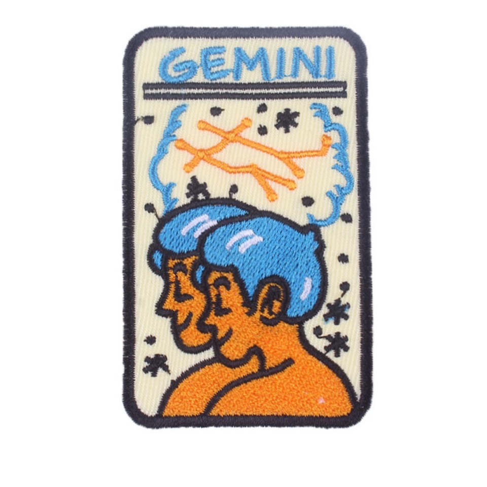 zodiac signs Iron On Patch, ASTROLOGY patch W1.9" X 3" HOROSCOPE dates ...