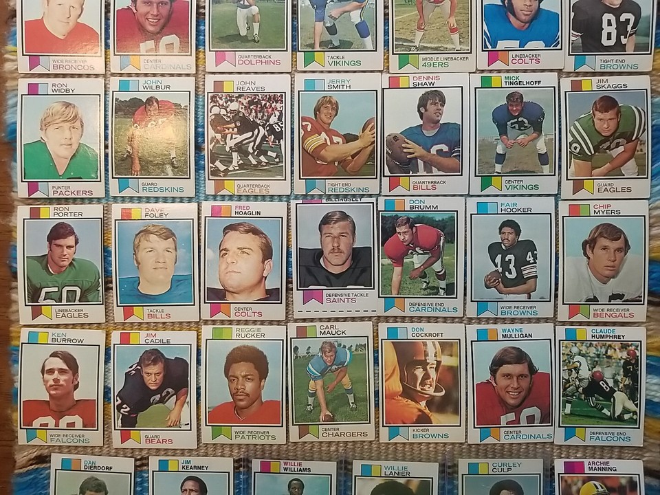 1973 Topps Football Card Lot of 50 W/STARS, HOF, ROOKIES Vintage ...