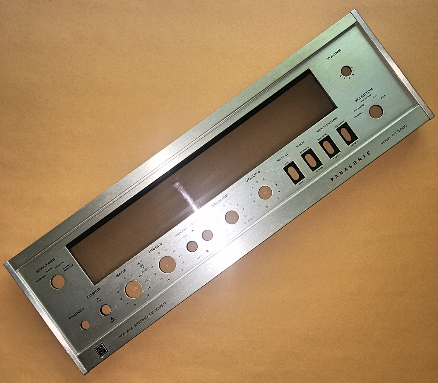 Vintage Panasonic SA-5800 Stereo Receiver Faceplate in Excellent ...