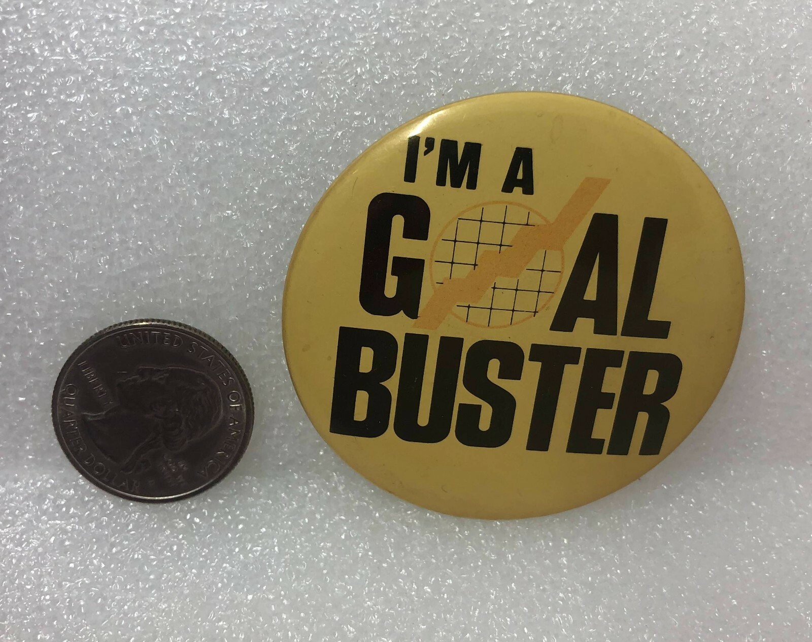 I'm A Goal Buster Pin | eBay