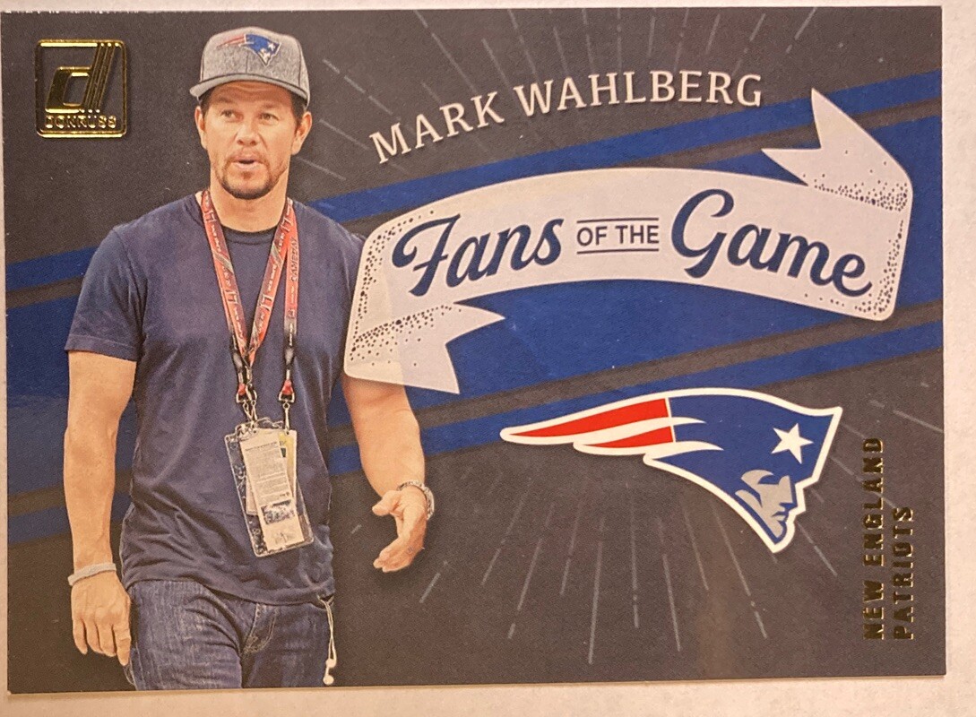 Mark Wahlberg 2022 Donruss Fans of the Game New England Rookie #FG-MW ...