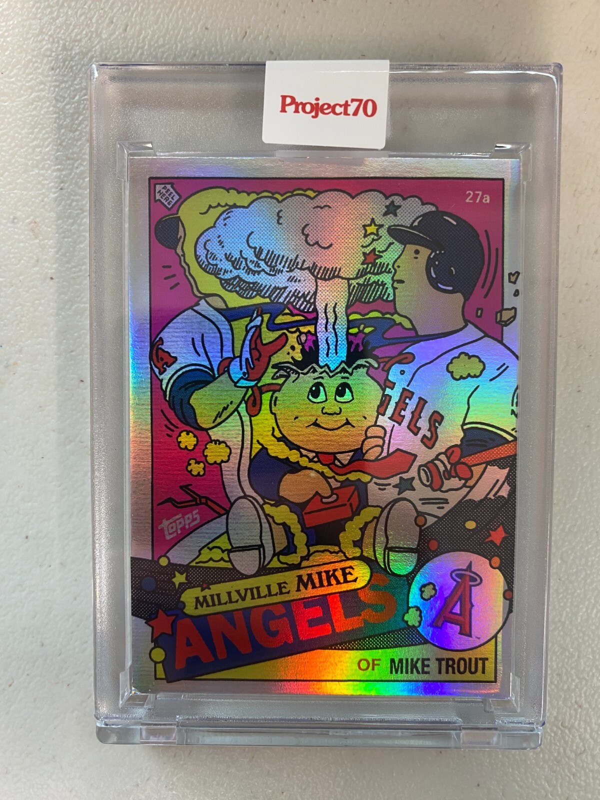 2021 TOPPS Project 70 Mike Trout #357 Rainbow Foil Angels Ermsy /70 | eBay