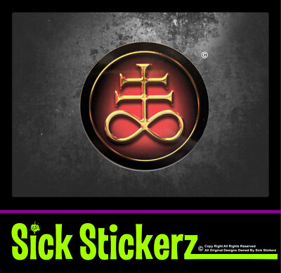 Leviathan Cross Hell Satan Sticker Decal Emo Goth Devil Evil Car Window ...