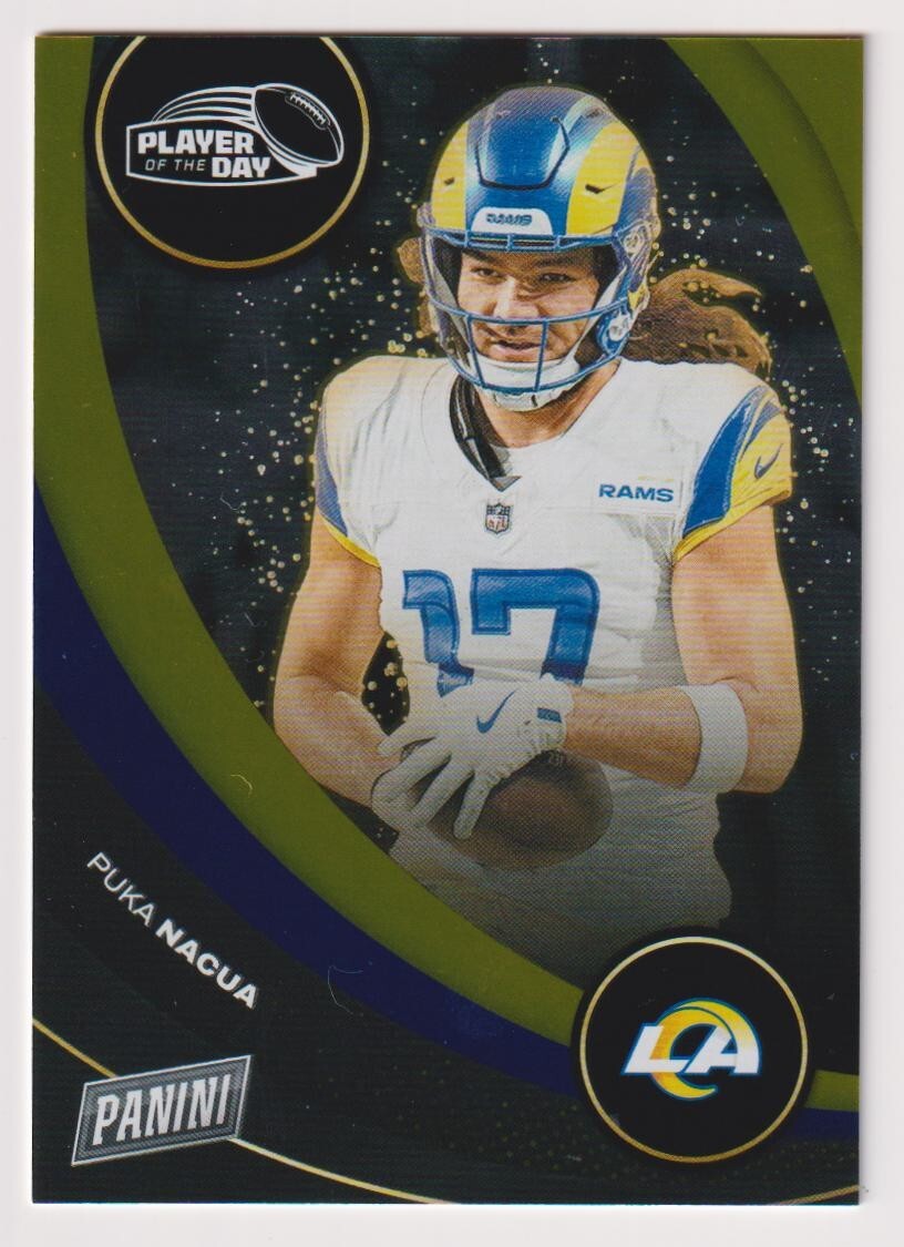 Puka Nacua 2024 Panini Player of the Day #45 2024 Panini Player of the ...