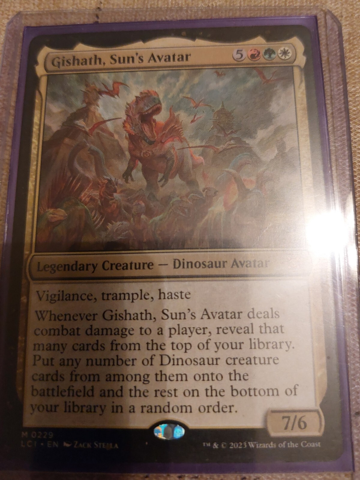 MTG Card - Gishath, Sun's Avatar - Mythic - Lost Caverns of Ixalan - NM ...