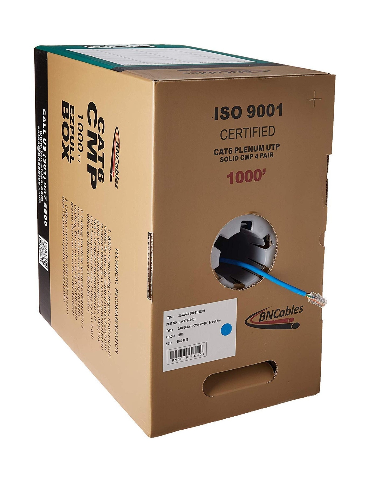 CommScope 2071E GigaSpeed XL Category 6 Cable Plenum Blue for sale ...