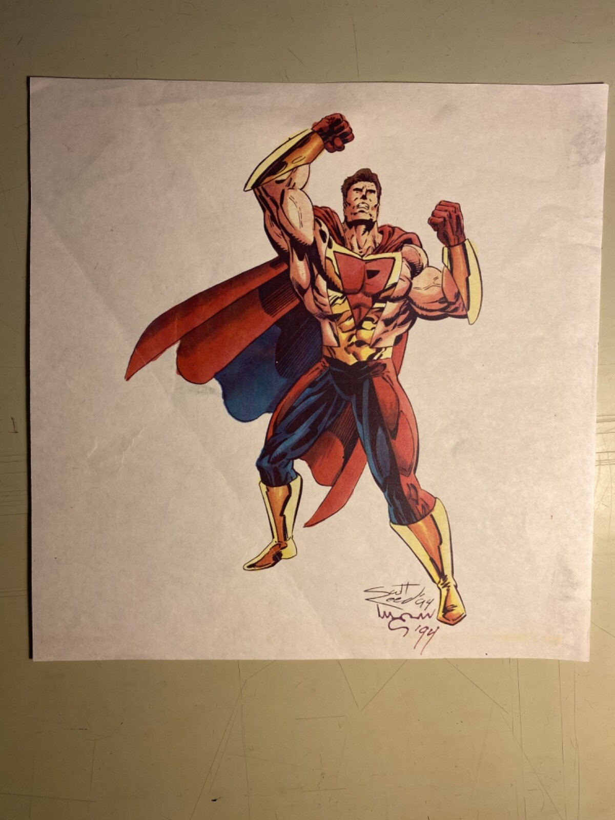 MALIBU COMICS ULTRAVERSE ORIGINAL ART CHARACTER DRAWING! PRIME BY SCOTT ...