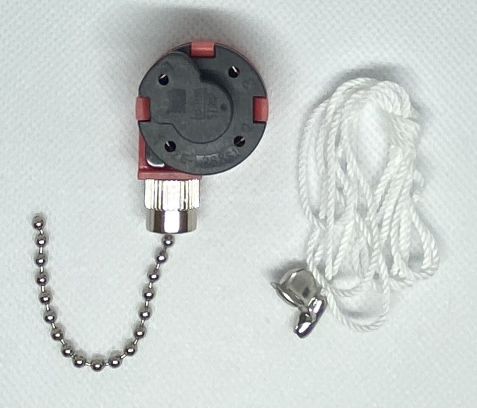 3 Speed 4 Wire Replacement Speed Control Ceiling Fan Pull Chain Switch ...
