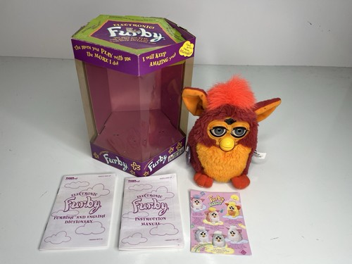 Vintage 1999 Rooster Furby, Red & Orange, Open Box WORKING | eBay