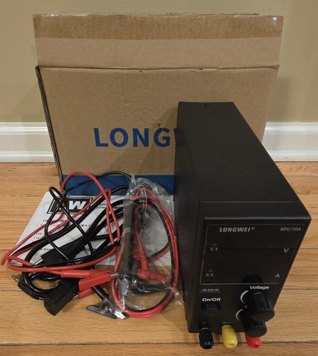 LONGWEI LW-K3010D ADJUSTABLE SWITCHING POWER SUPPLY 30V/10A NEAR MINT ...