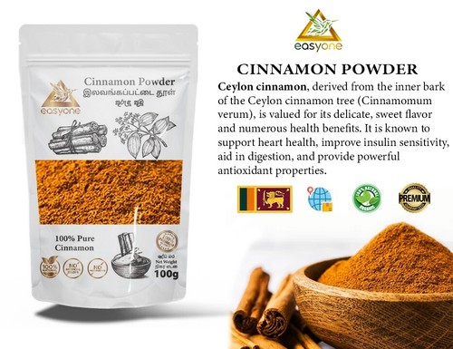 100% Pure Organic Ceylon Cinnamon Powder From Sri Lanka True Cinnamon ...