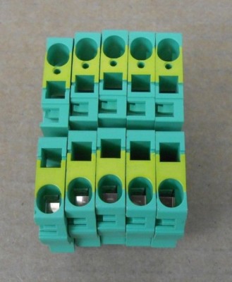 5 NEW WEIDMULLER 1608670000 ZPE-6 TERMINAL BLOCK 800V W/TENSION SPRING ...