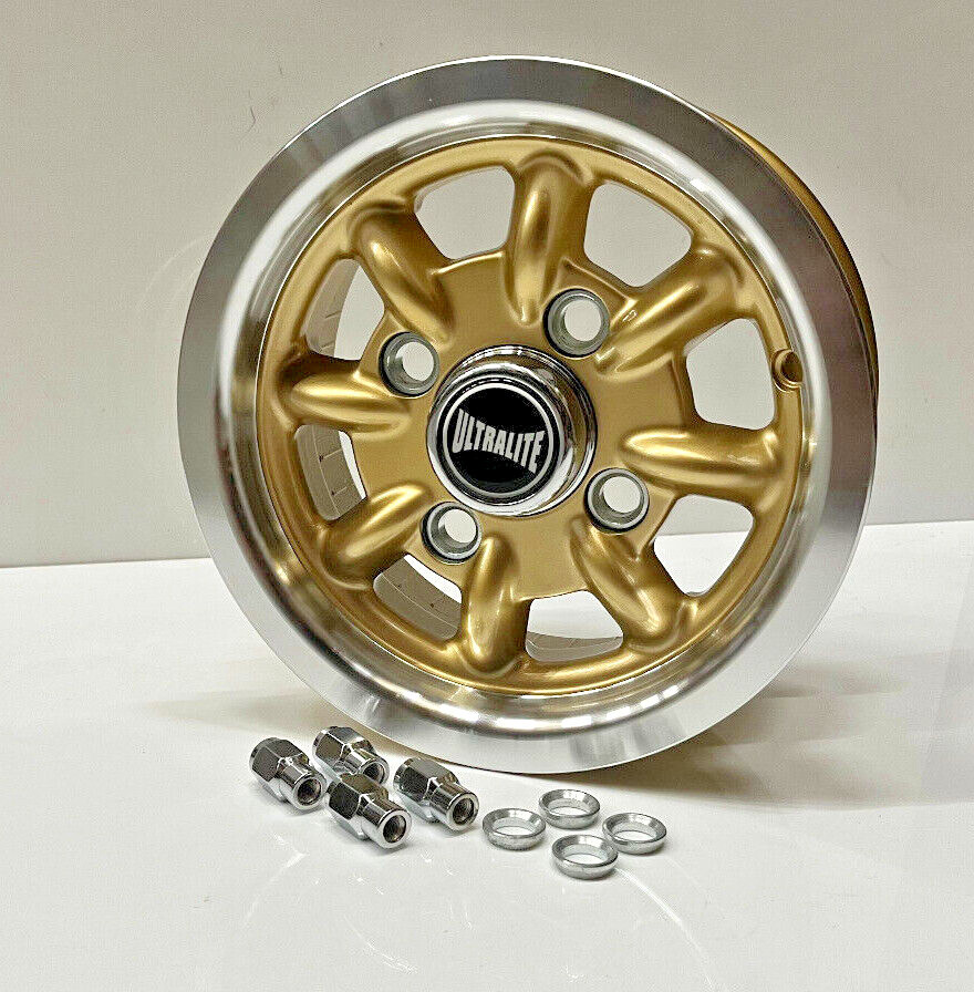 ULTRALITE CLASSIC MINI 10" x 4.5J GOLD RALLY RACE HEAVY DUTY ALLOY ...