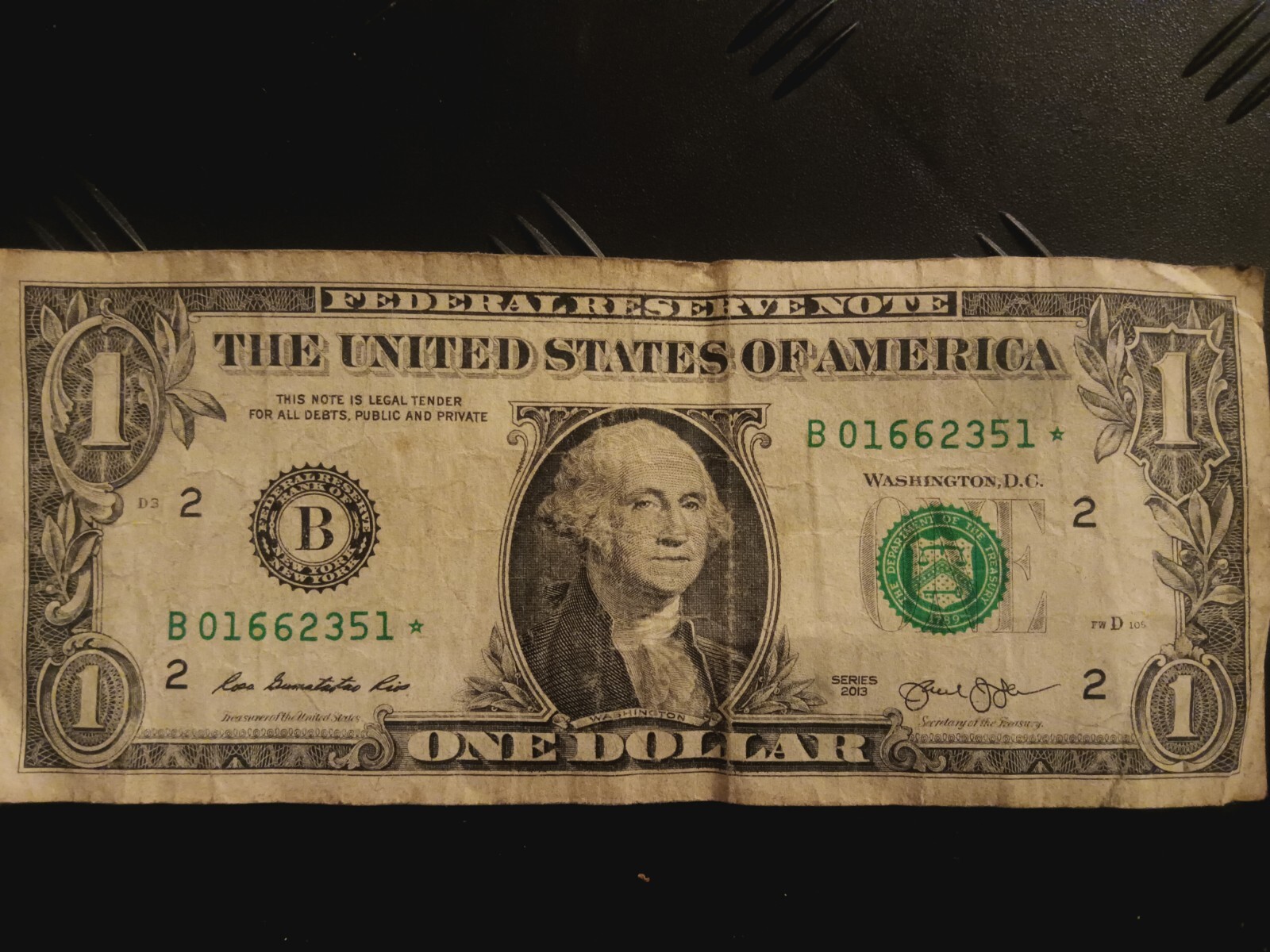 2013 b series star note one dollar B01662351* | eBay