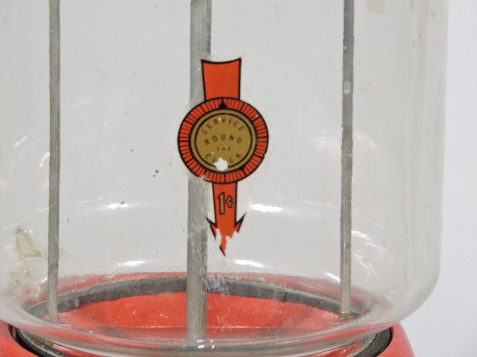 Victor Model V Penny Operated Gum Ball Peanut Vending Machine Works ...