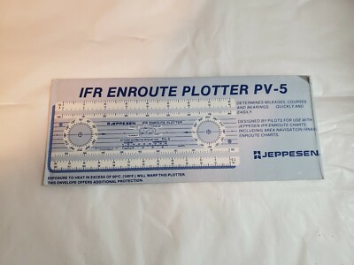 JEPPESEN IFR ENROUTE PLOTTER model # PV-5 | eBay