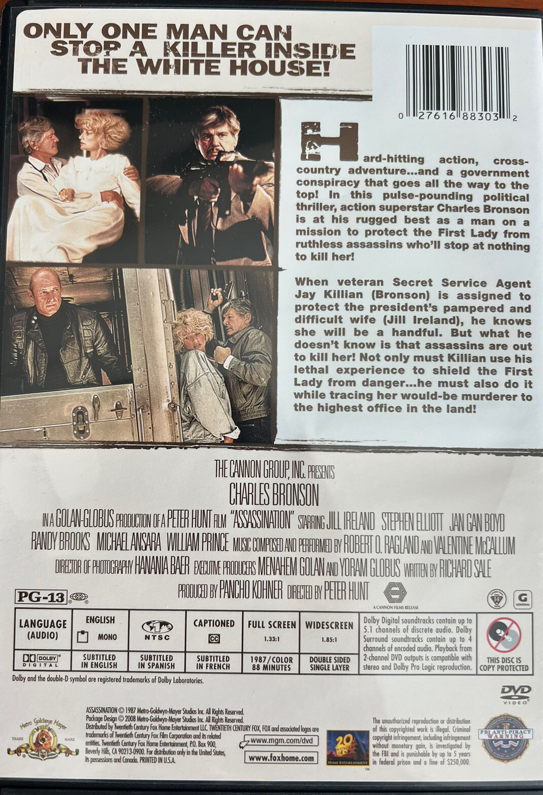 Assassination (DVD, 2003, Widescreen Full Frame) Free Shipping Canada ...