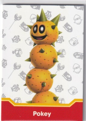 Panini Super Mario Carte Da Gioco Carta Nr. 106 Cattivo Pokey | eBay