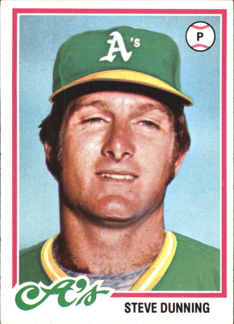 1978 Topps Oakland Athletics Baseball Card #647 Steve Dunning - NM | eBay