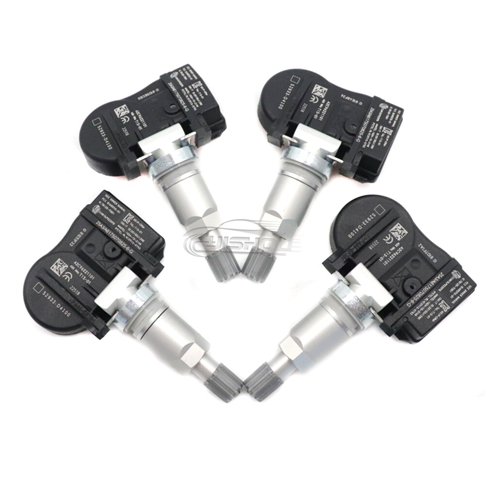 4PCS 52933-D4100 433MHz Tire Pressure Monitor Sensor for Hyundai KIA ...