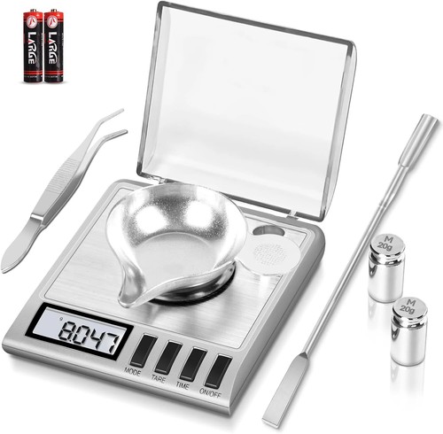 High Accuracy Digital Milligram Jewelry Scale Includes Calibration ...