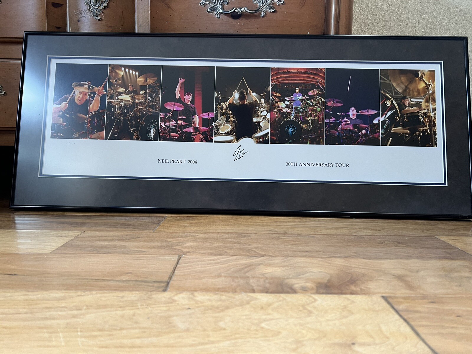 NEIL PEART RUSH SIGNED AUTOGRAPH PHOTOS BY LONG-TIME RUSH PHOTOGRAPHER ...