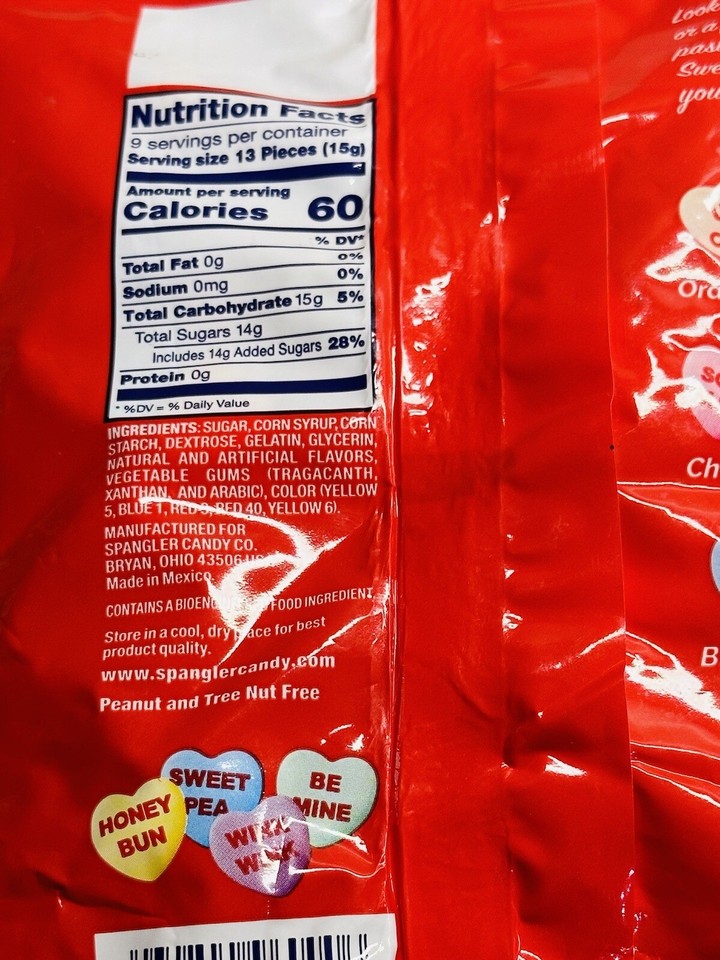 Sweethearts Candies 5oz The Original CONVERSATION HEARTS Candy- See ...