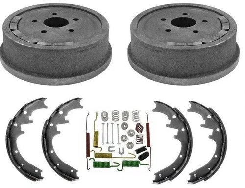 Rear Brake Drums Shoes Springs Set For Ford Ranger Mazda B2300 w/ 10 ...