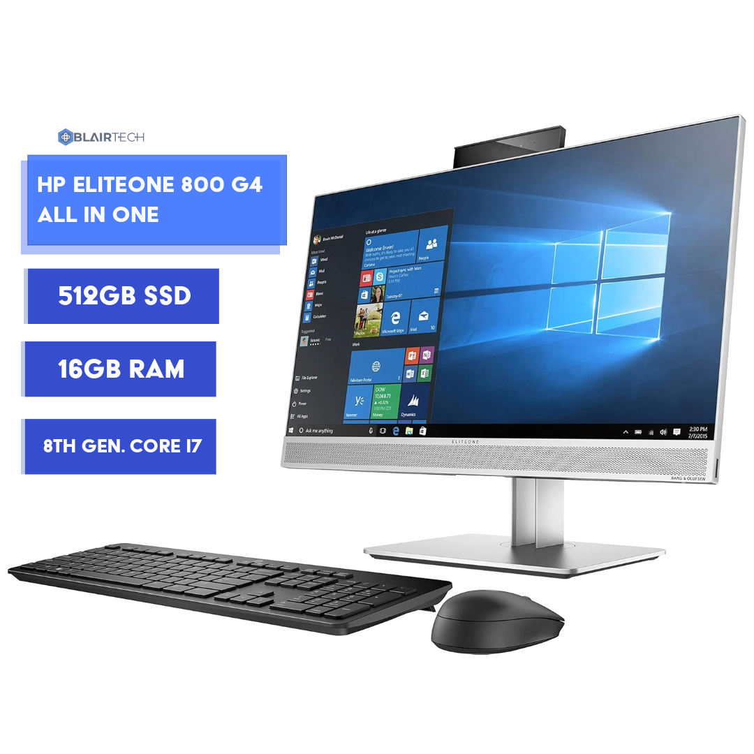 HP EliteOne AIO Desktop PC - Intel i7 8th Gen 16GB RAM 512GB SSD ...