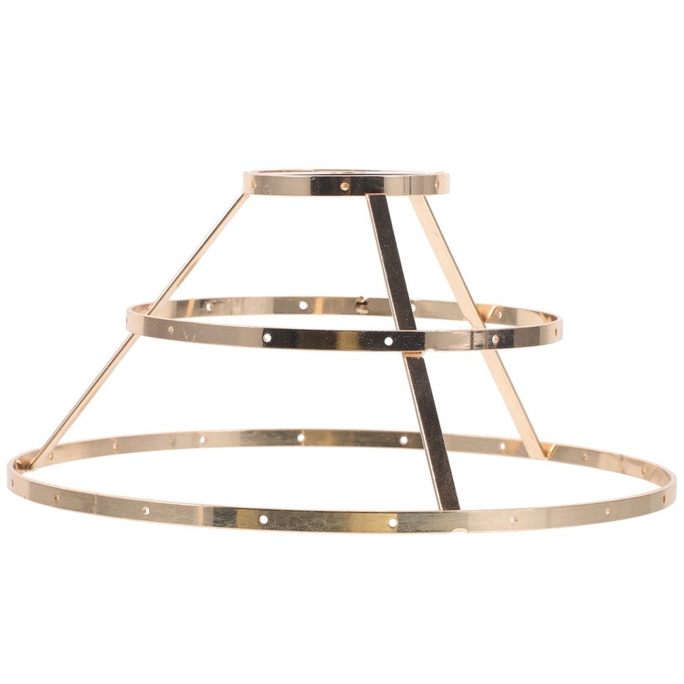 Lampshade Frame 3-tier Lampshade Frame DIY Lamp Shade Holder Pendant ...